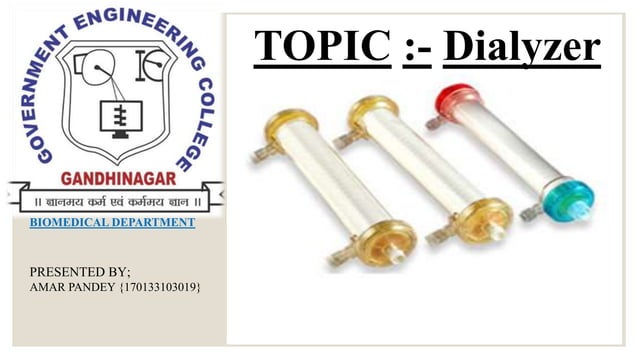 DIALYZER | PPTX | Blood Disorders | Diseases and Conditions