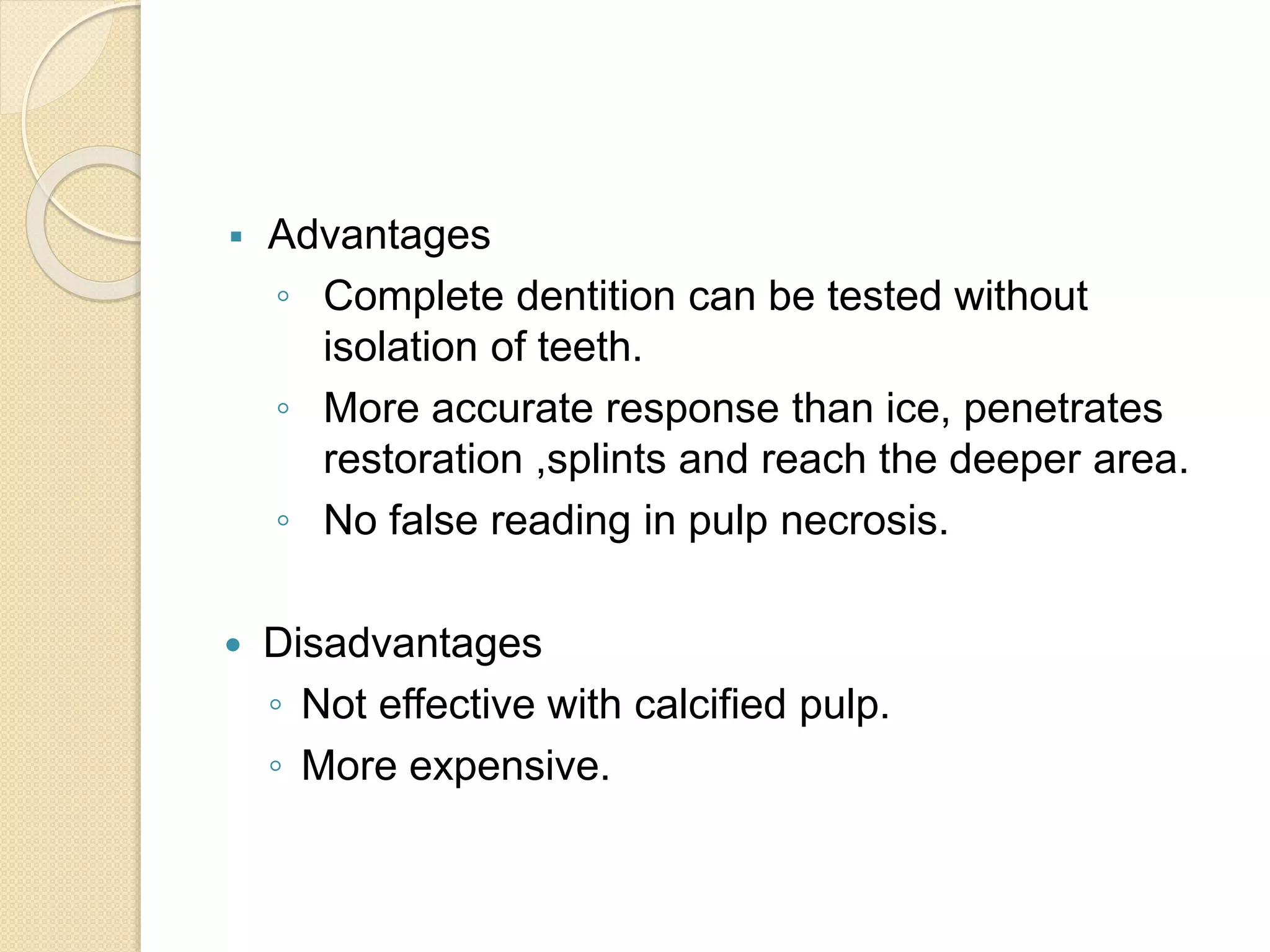 Assessment of pulp vitality | PPTX