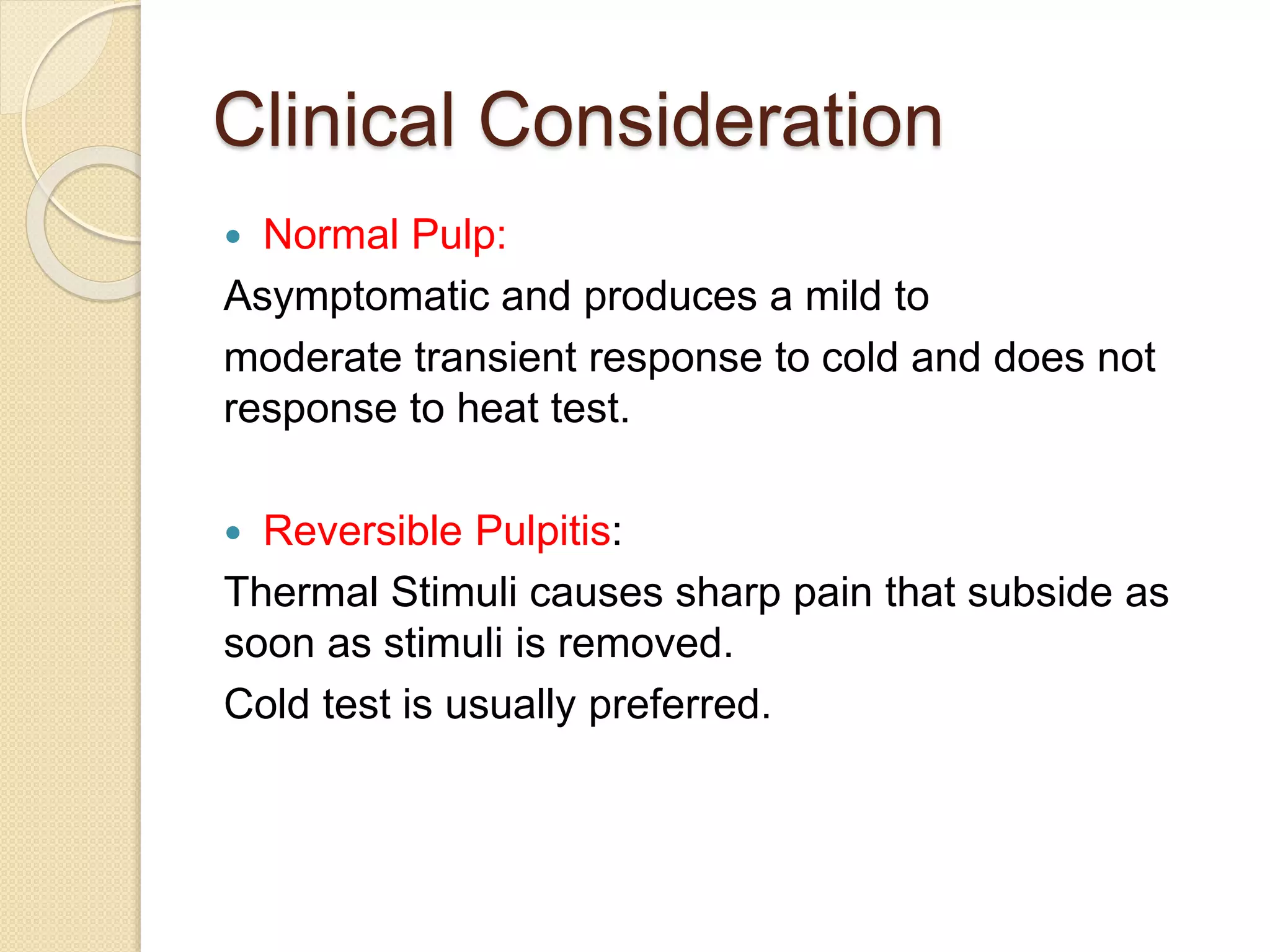 Assessment of pulp vitality | PPTX