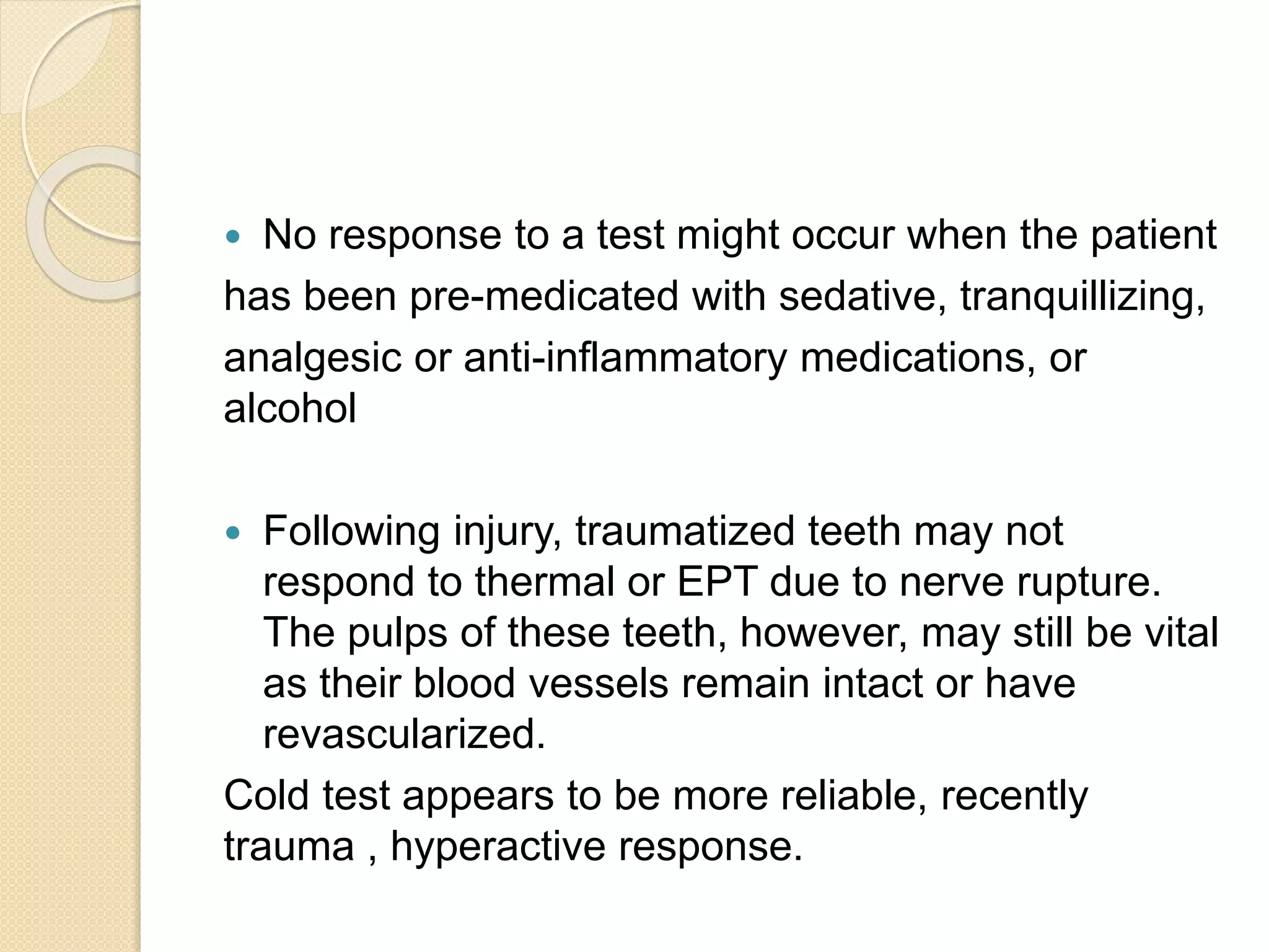 Assessment of pulp vitality | PPTX