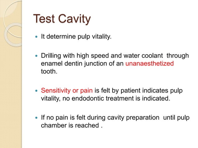 Assessment of pulp vitality | PPTX