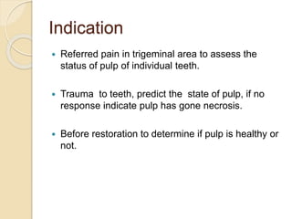 Assessment of pulp vitality | PPTX