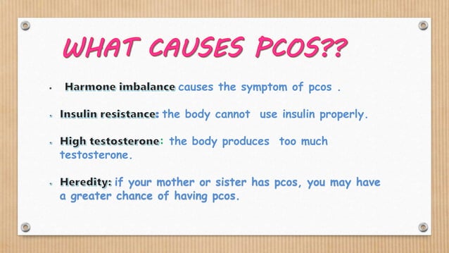 PCOS/PCOD (polycystic ovarian syndrome/polycystic ovary disease) | PPTX