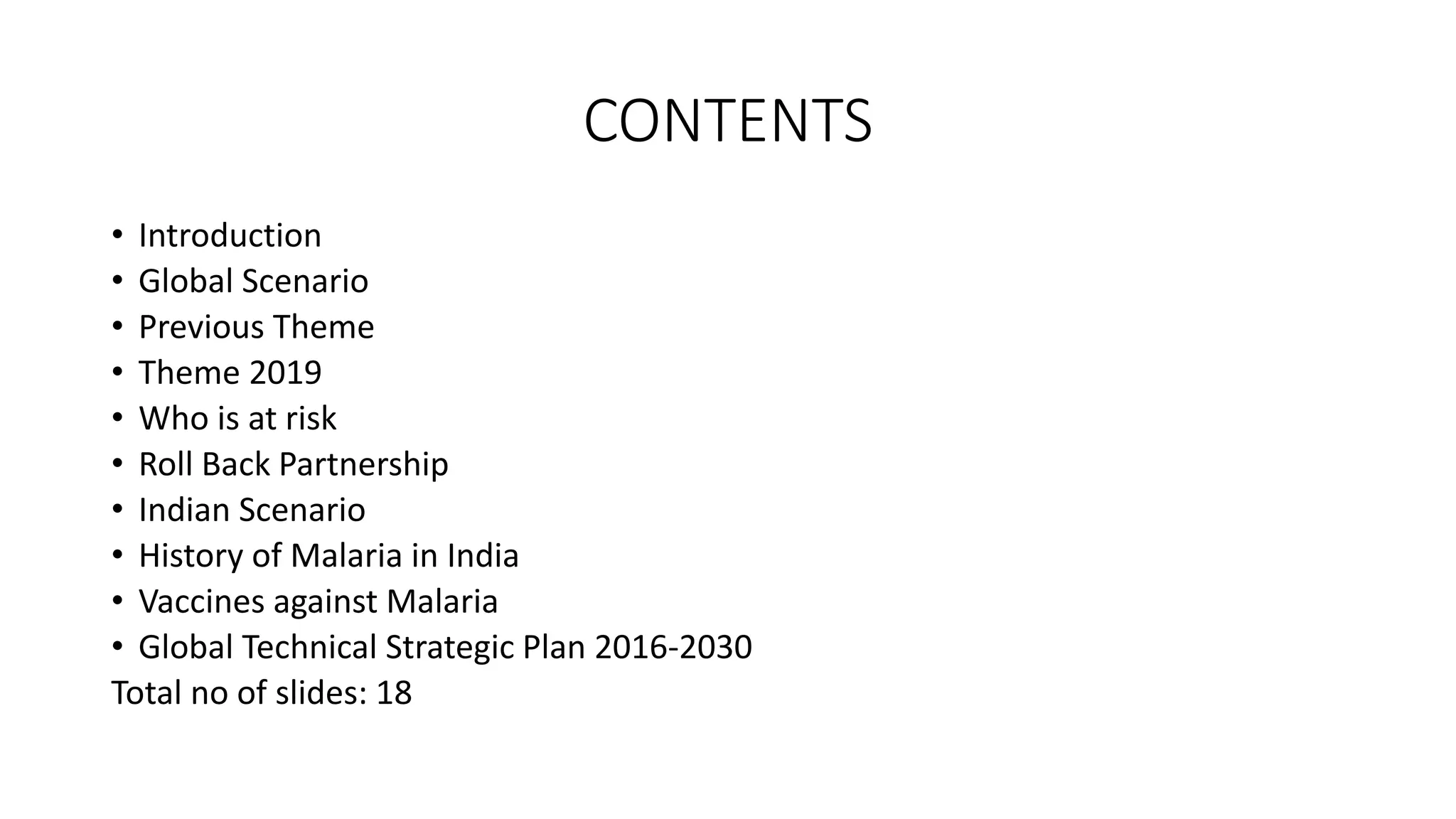 World Malaria Day | PPTX