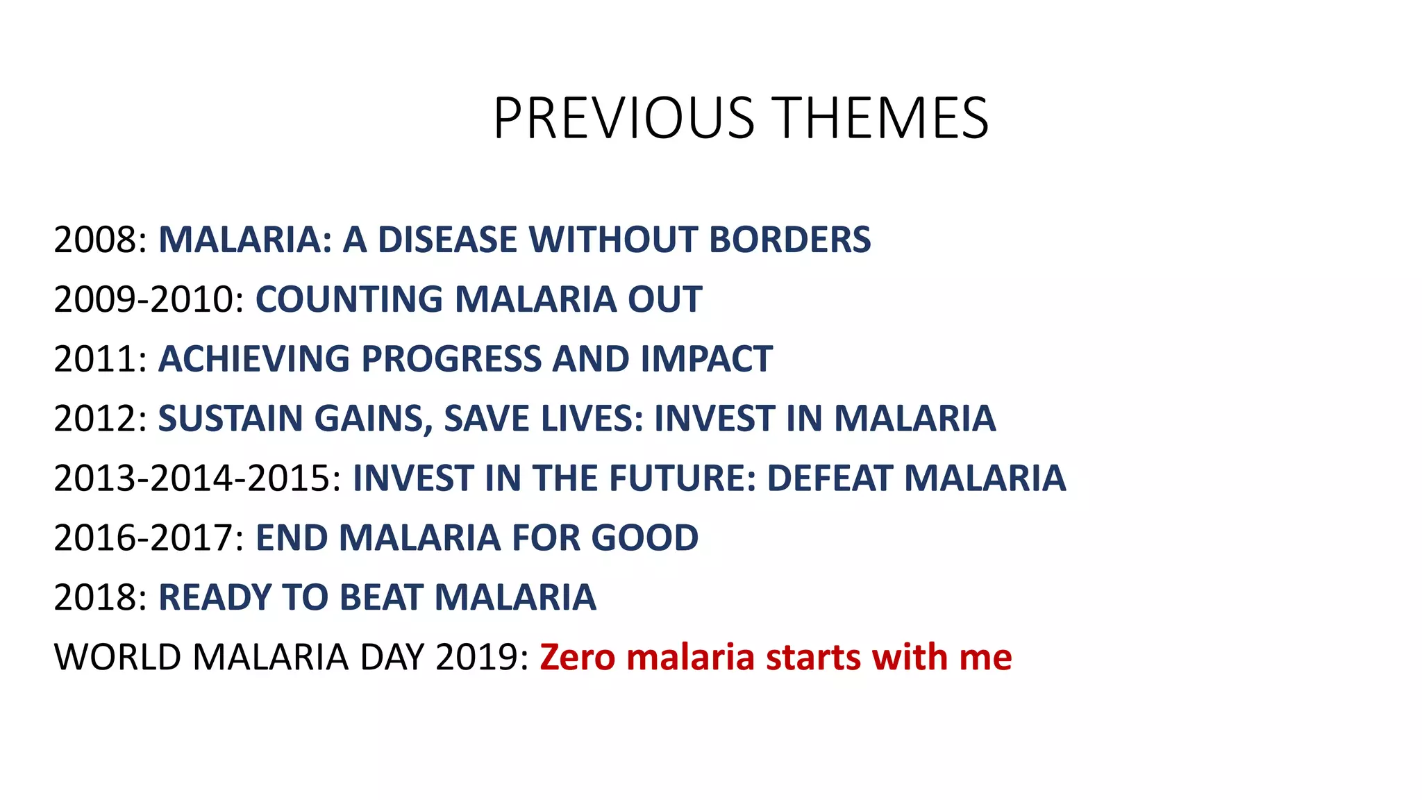 World Malaria Day | PPTX