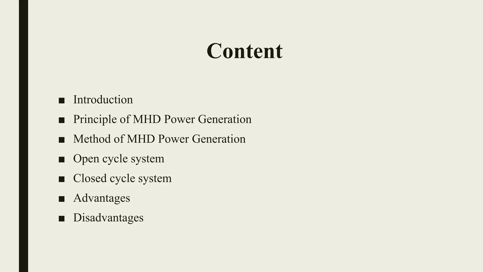 MHD Power Generation | PPTX