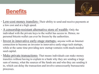 Cryptocurrency- Intoduction and Significances | PPTX
