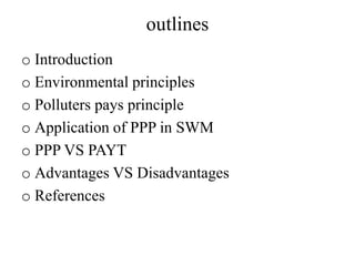 polluters pays principle and waste managements | PDF