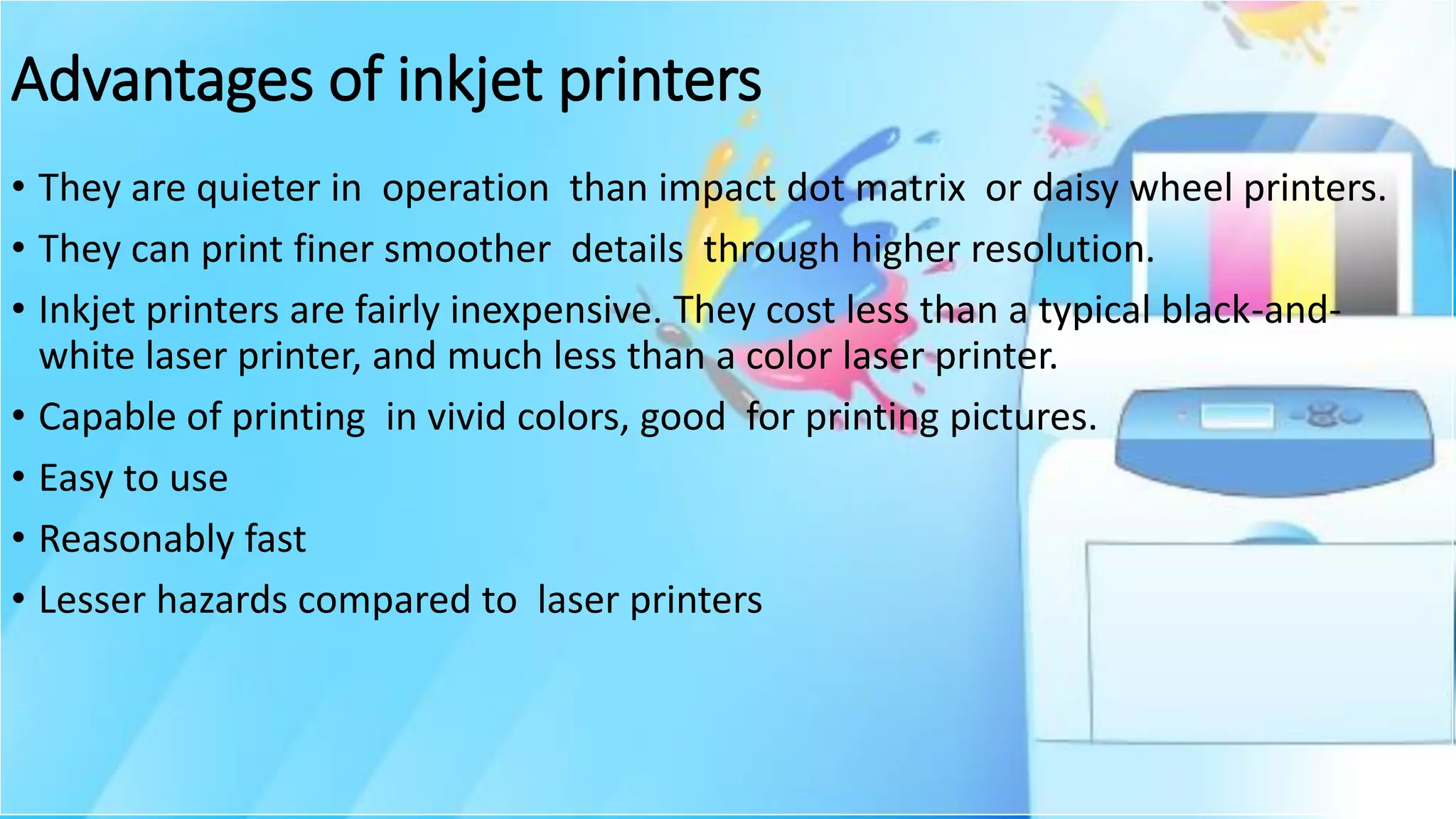 inkjet printers | PPTX
