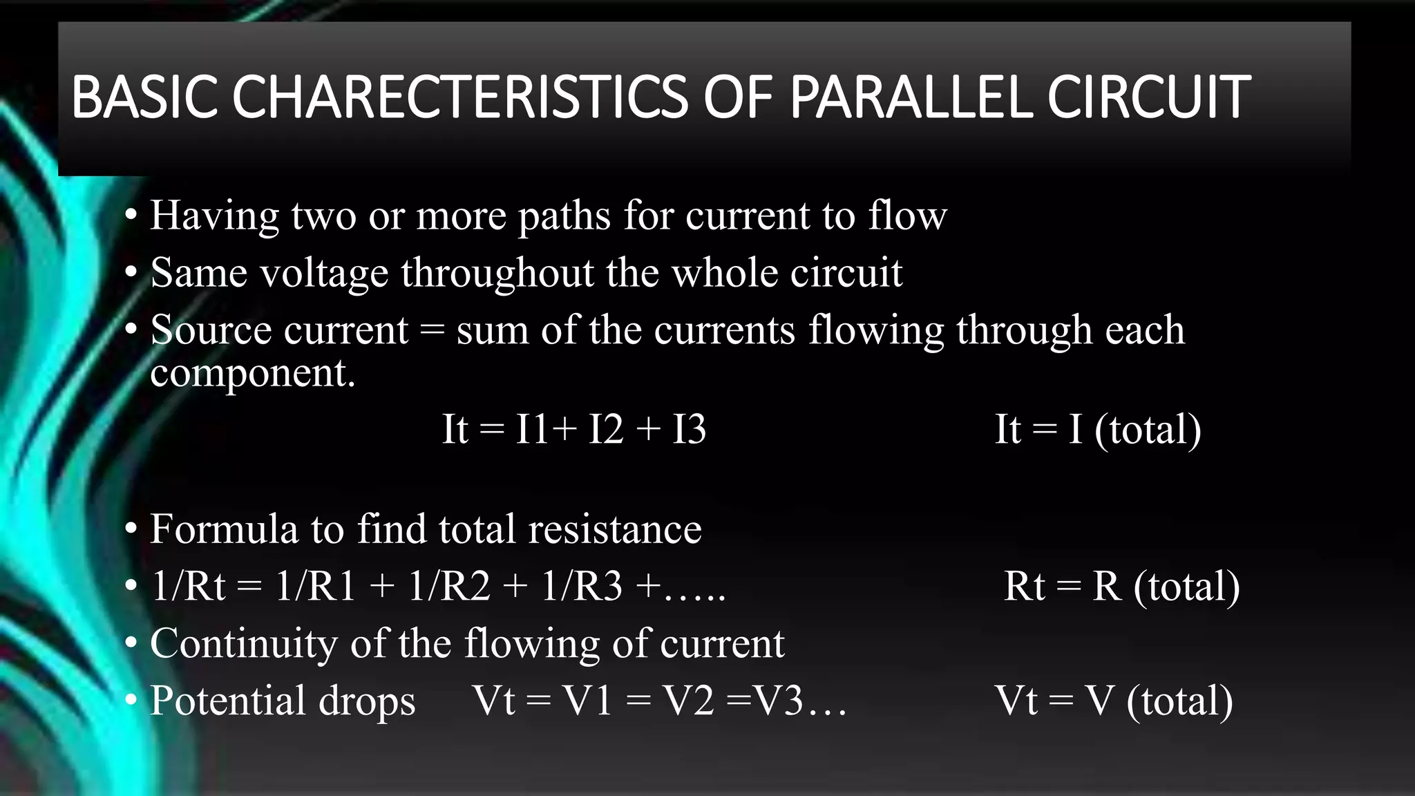Presentation on Parallel Circuit Analysis | PPTX