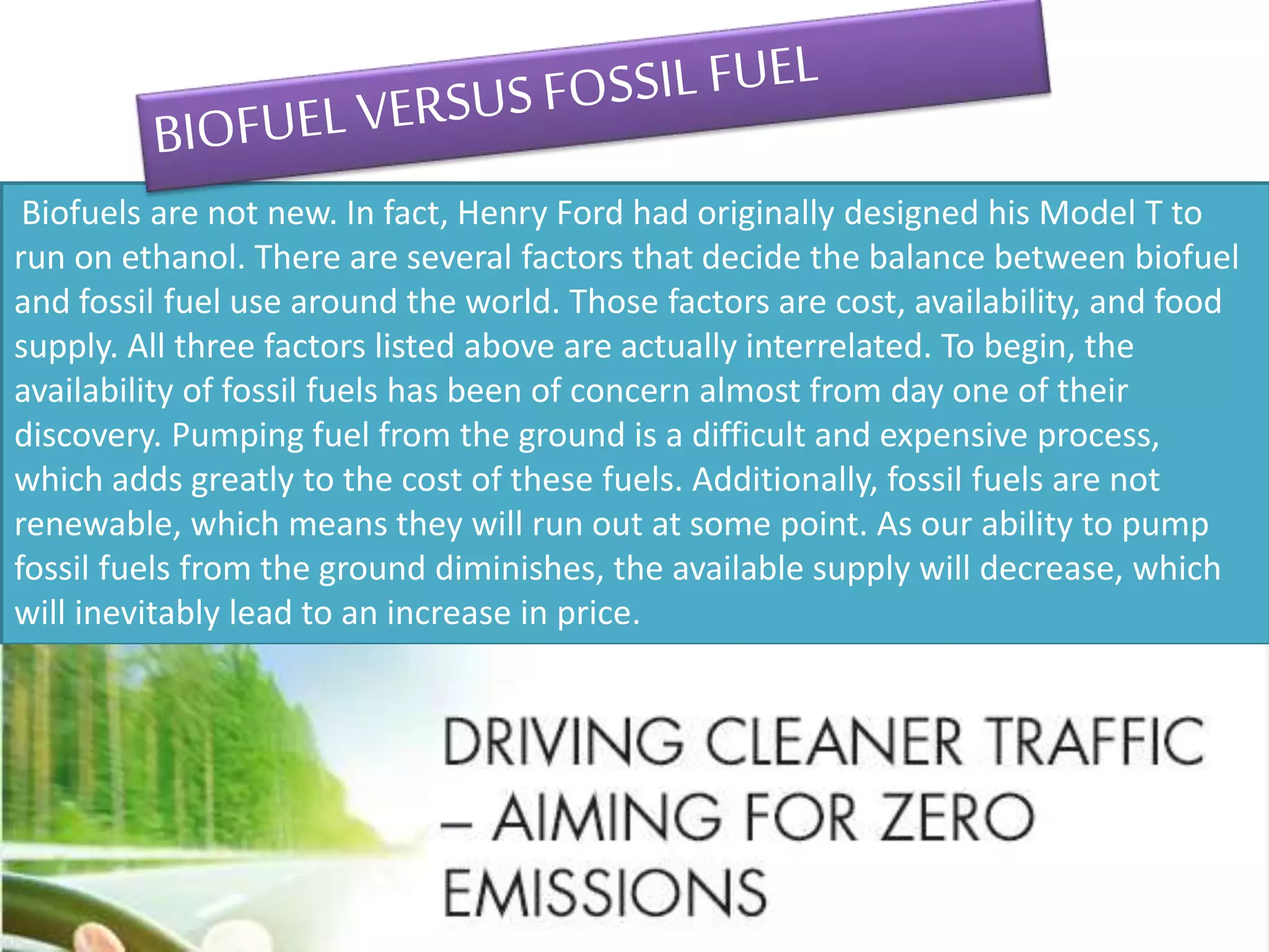 biofuels : history and applications | PPTX