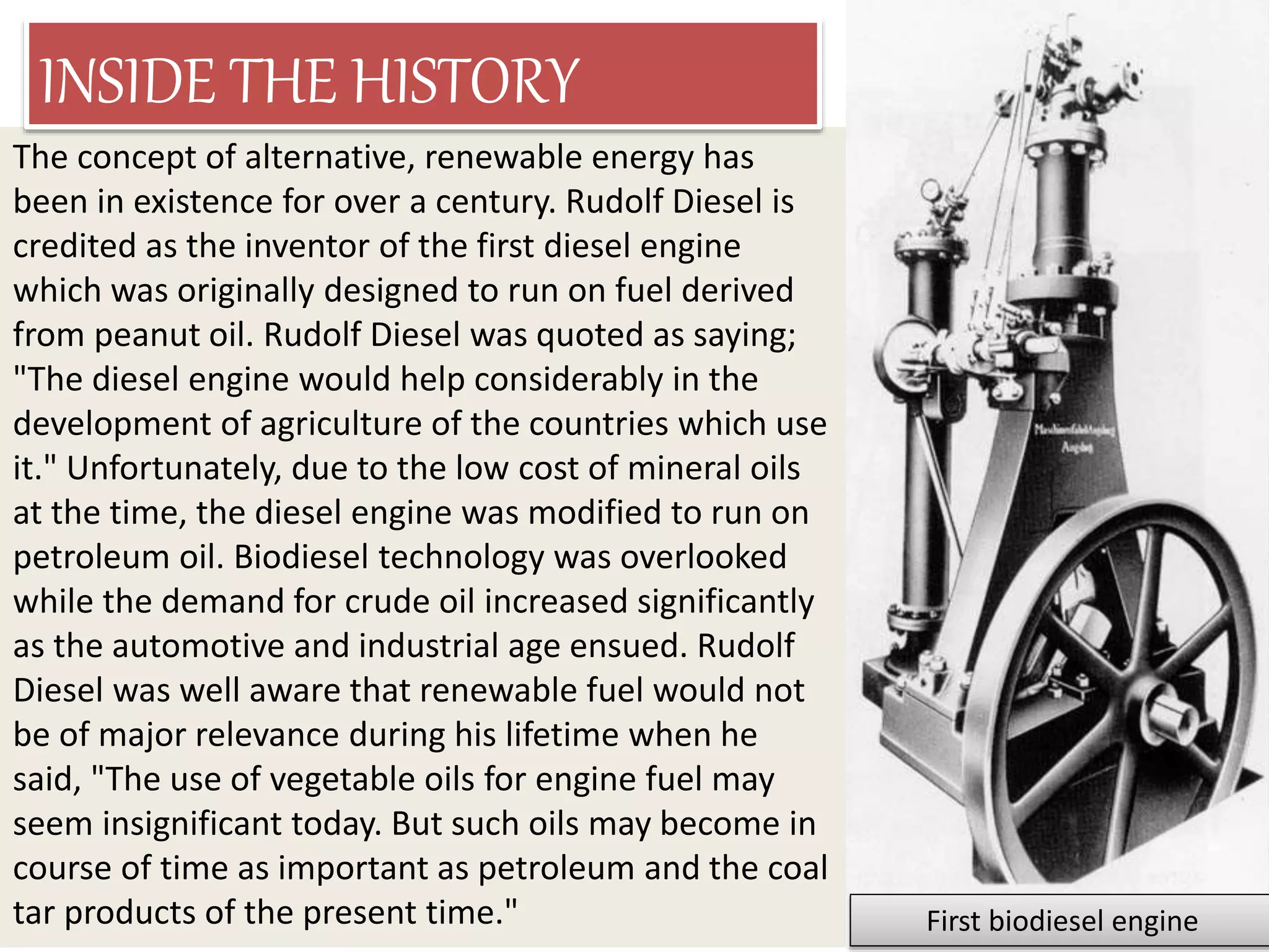 biofuels : history and applications | PPTX