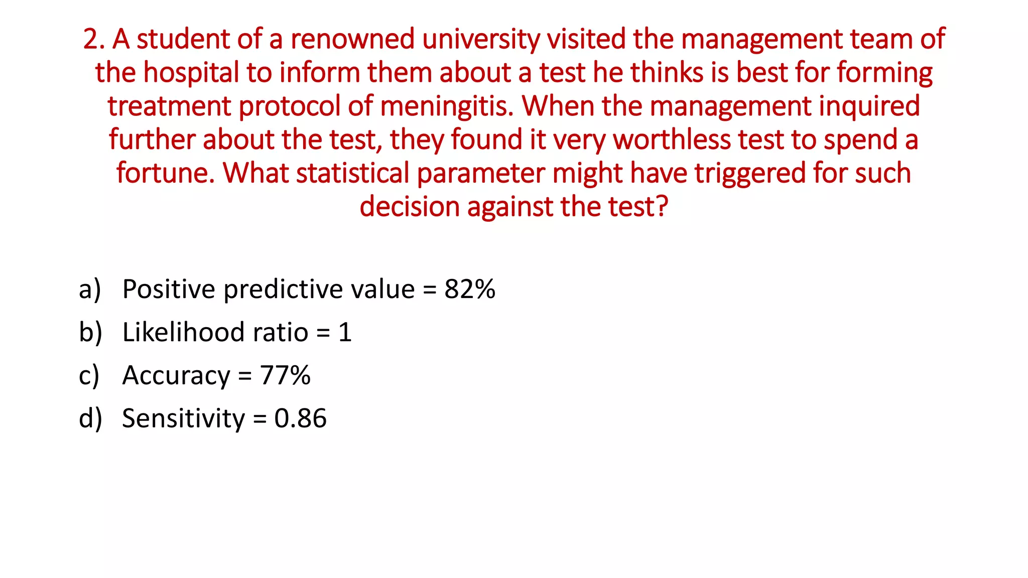 10 MCQs in Epidemiology & Biostatistics: How much can you score ...