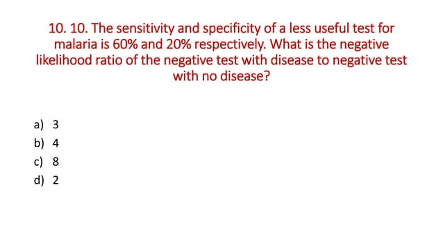 10 MCQs in Epidemiology & Biostatistics: How much can you score ...