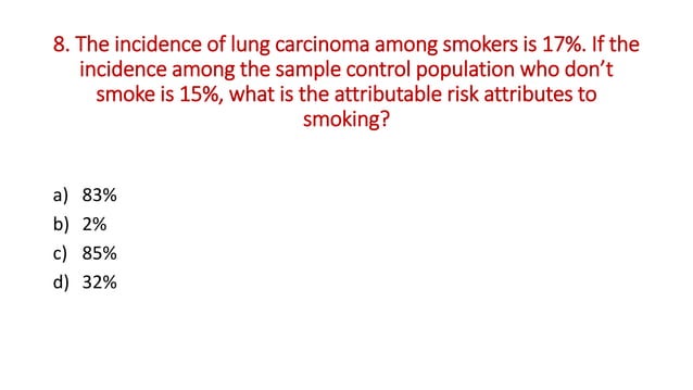 10 MCQs in Epidemiology & Biostatistics: How much can you score? (Medical Booklet Series by Dr ...
