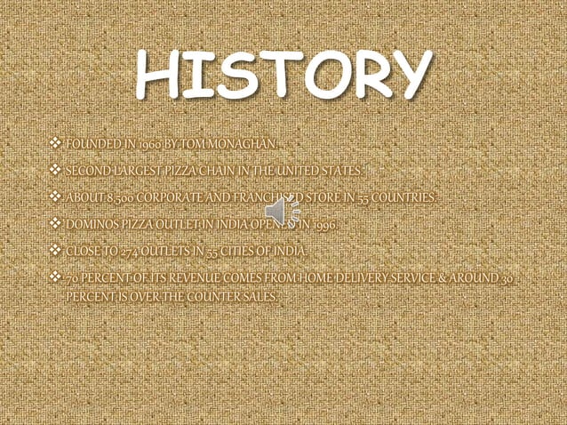 dominos strategy for marketing,and food@ | PPT