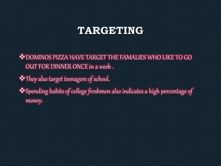 dominos strategy for marketing,and food@ | PPTX