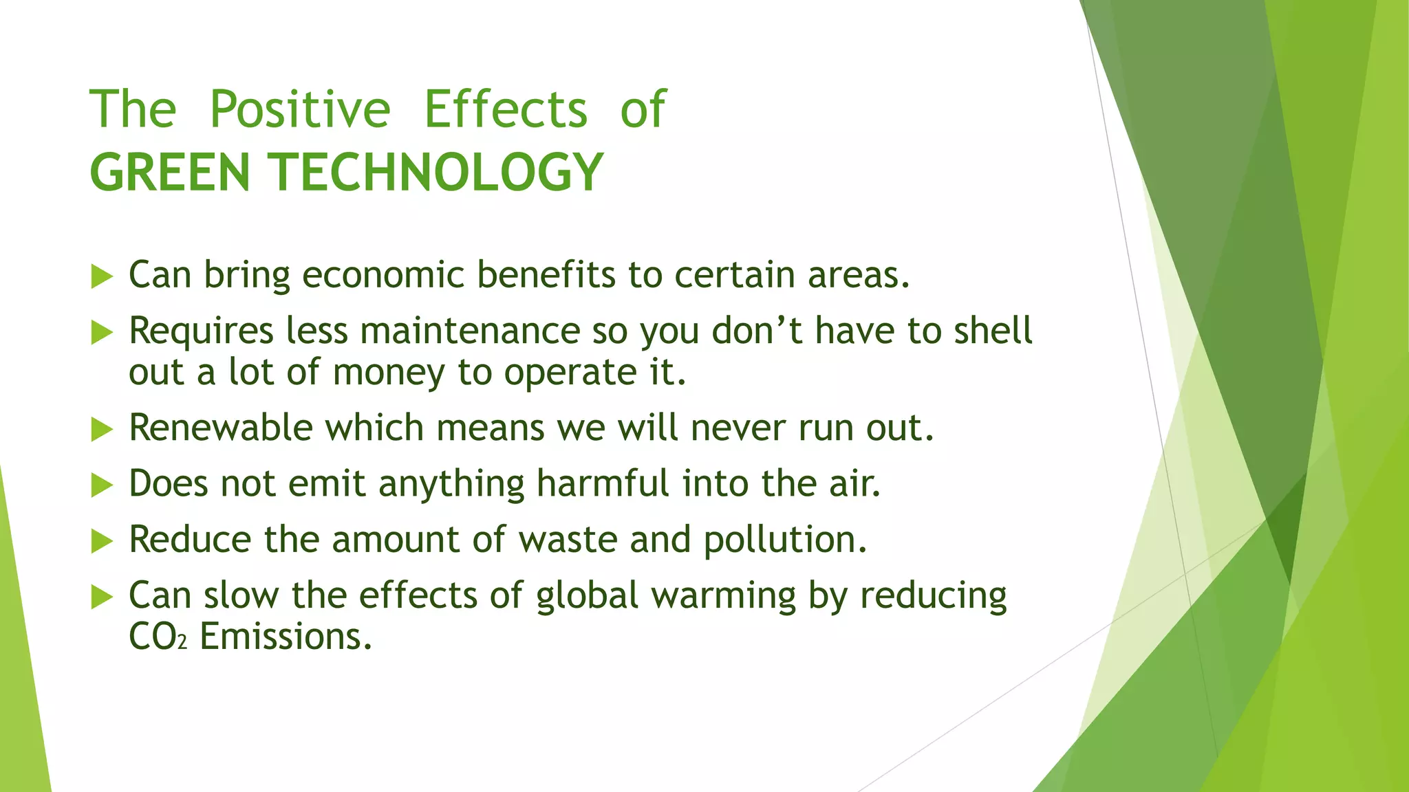 Presentation on GREEN TECHNOLOGY | PPTX