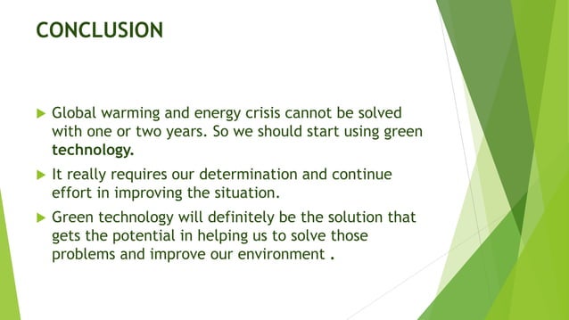 Presentation on GREEN TECHNOLOGY | PPTX