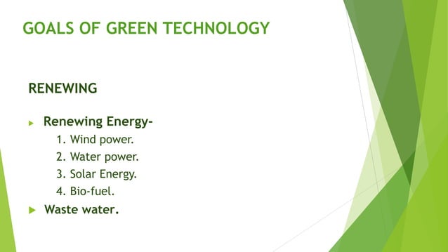 Presentation on GREEN TECHNOLOGY | PPTX
