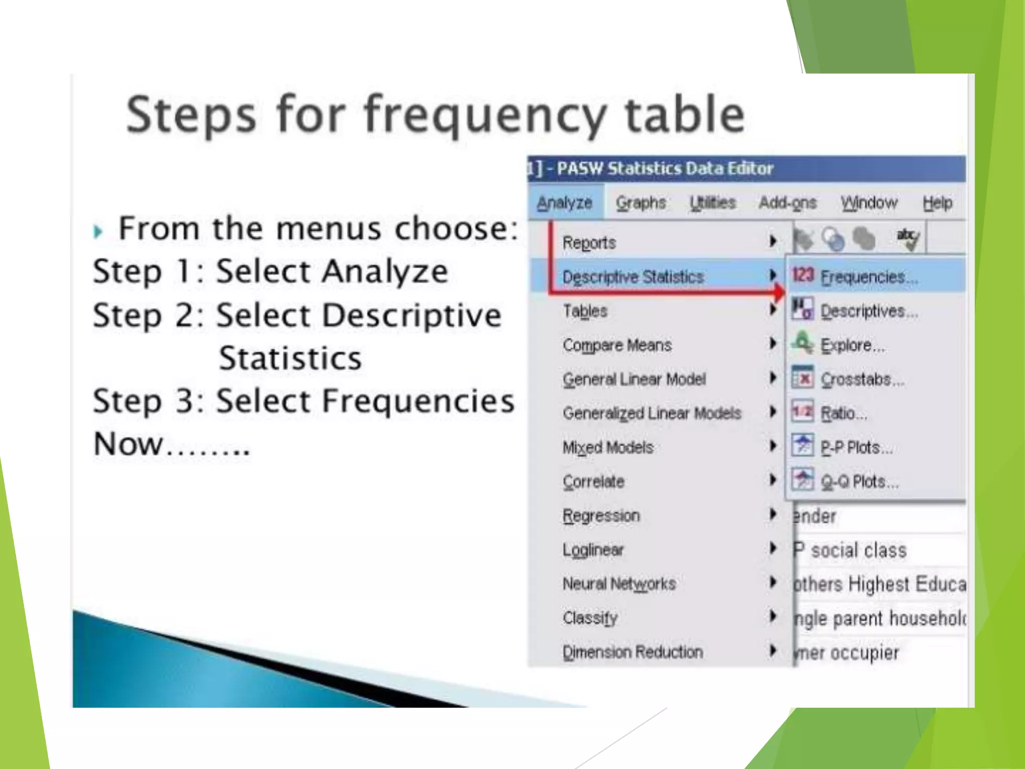 "A basic guide to SPSS" | PPTX