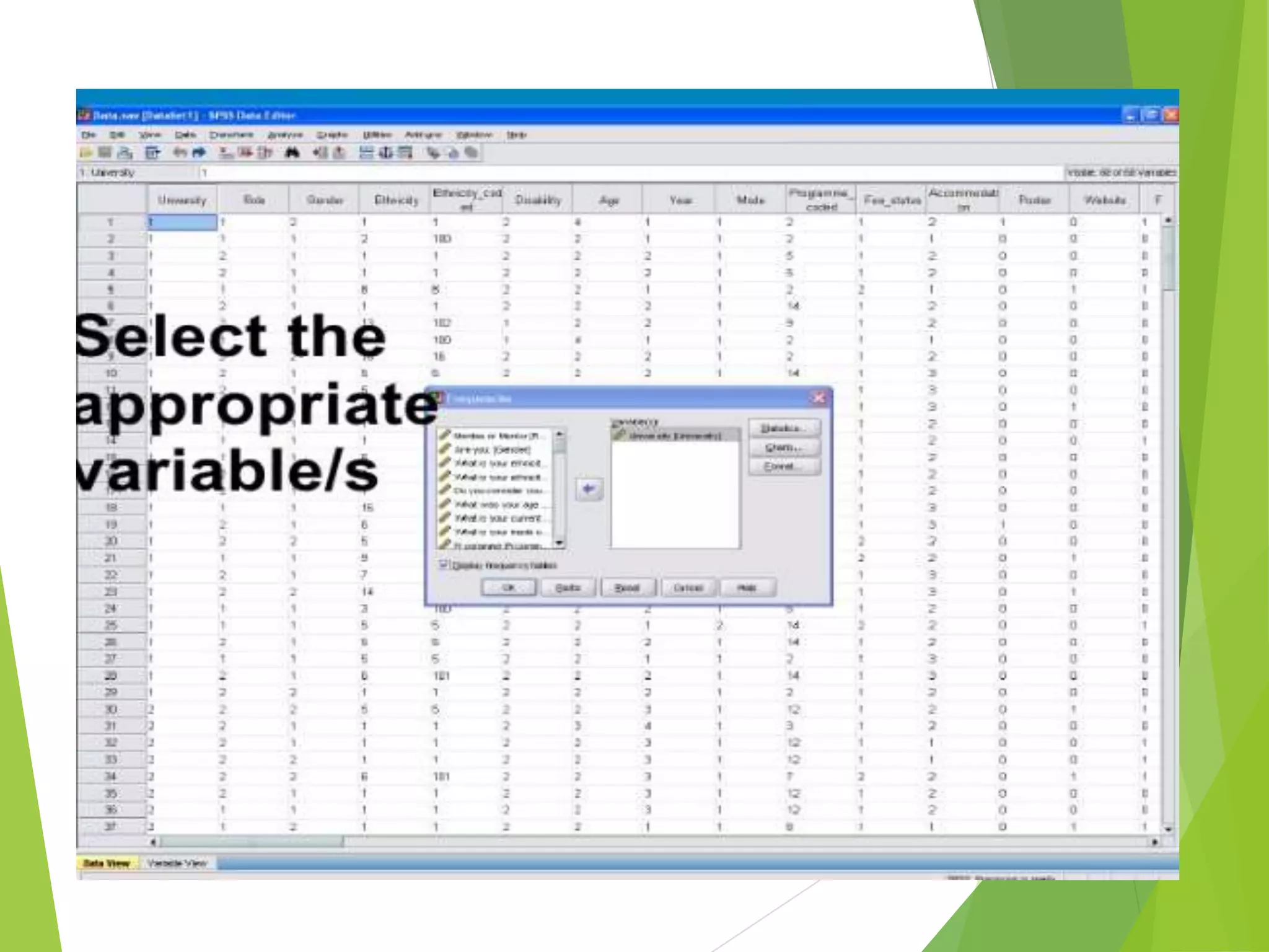 "A basic guide to SPSS" | PPTX