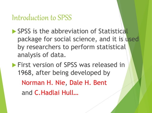"A basic guide to SPSS" | PPTX | Technology & Computing