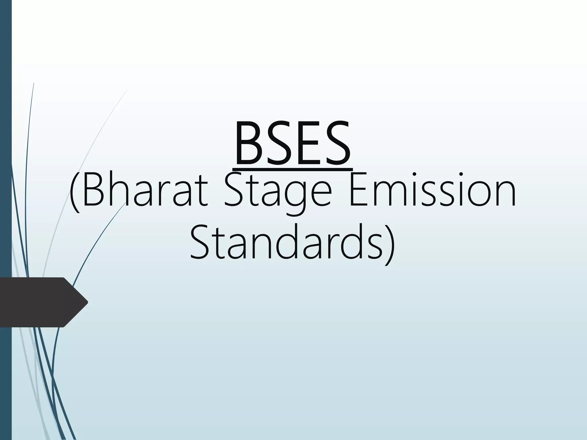 Bharath stage emission control | PPTX