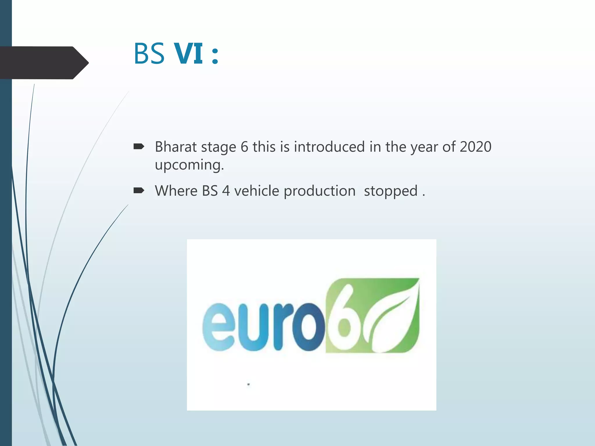 Bharath stage emission control | PPTX