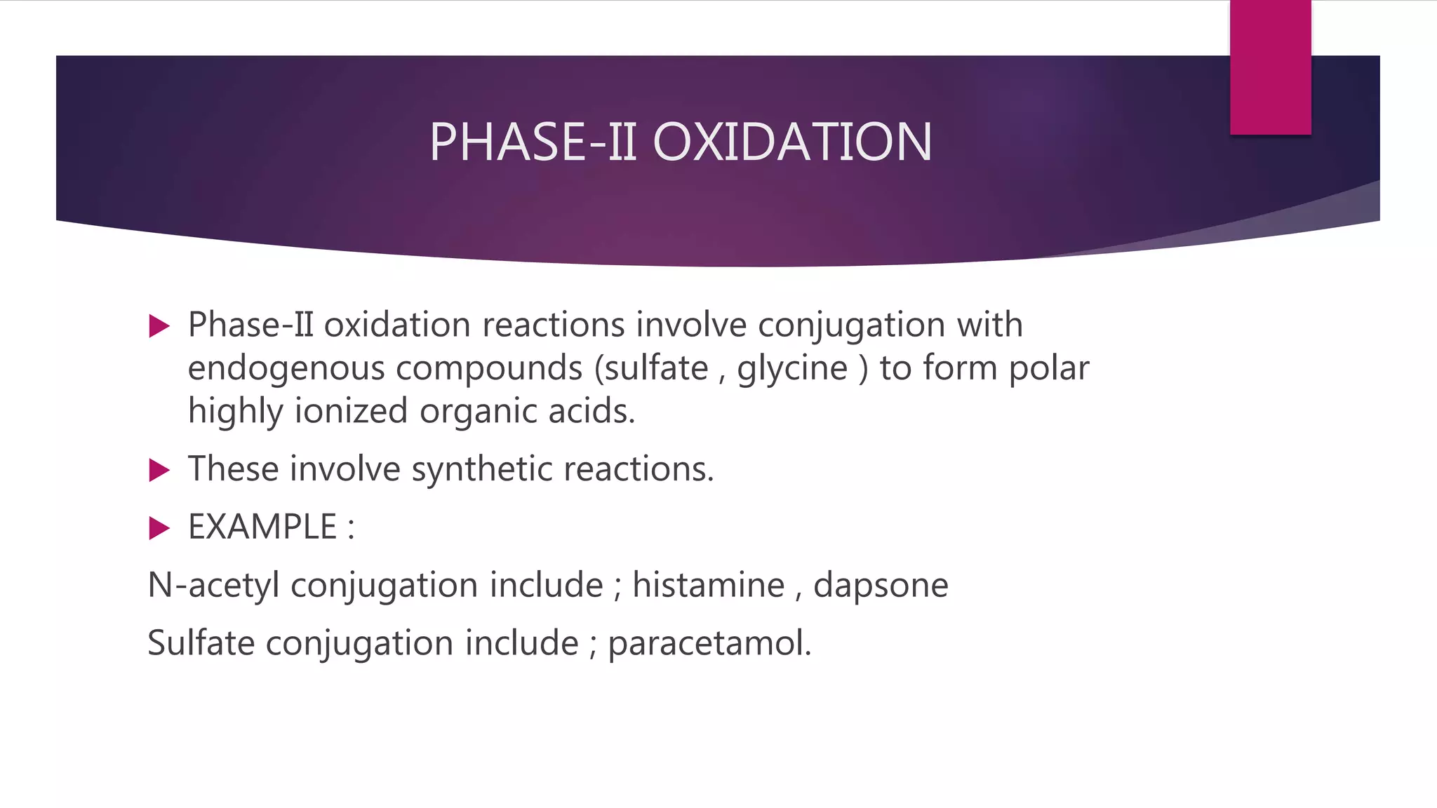 oxidation of drugs | PPTX