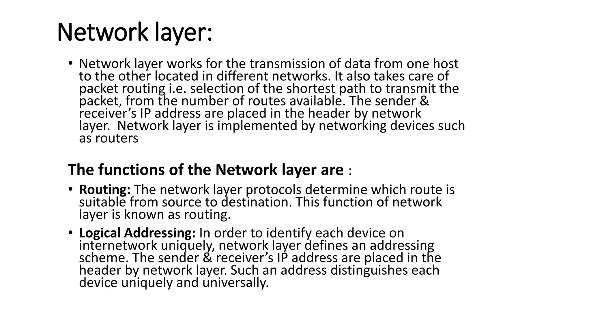 Protocol layer,OSI model & POP3 | PPTX