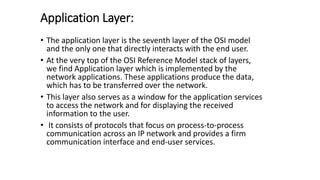 Protocol layer,OSI model & POP3 | PPT