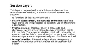 Protocol layer,OSI model & POP3 | PPTX