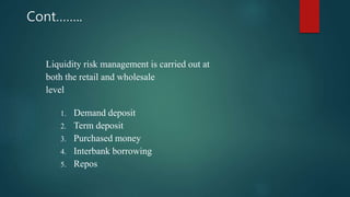 Risk Management in Banking Sectors. | PPTX