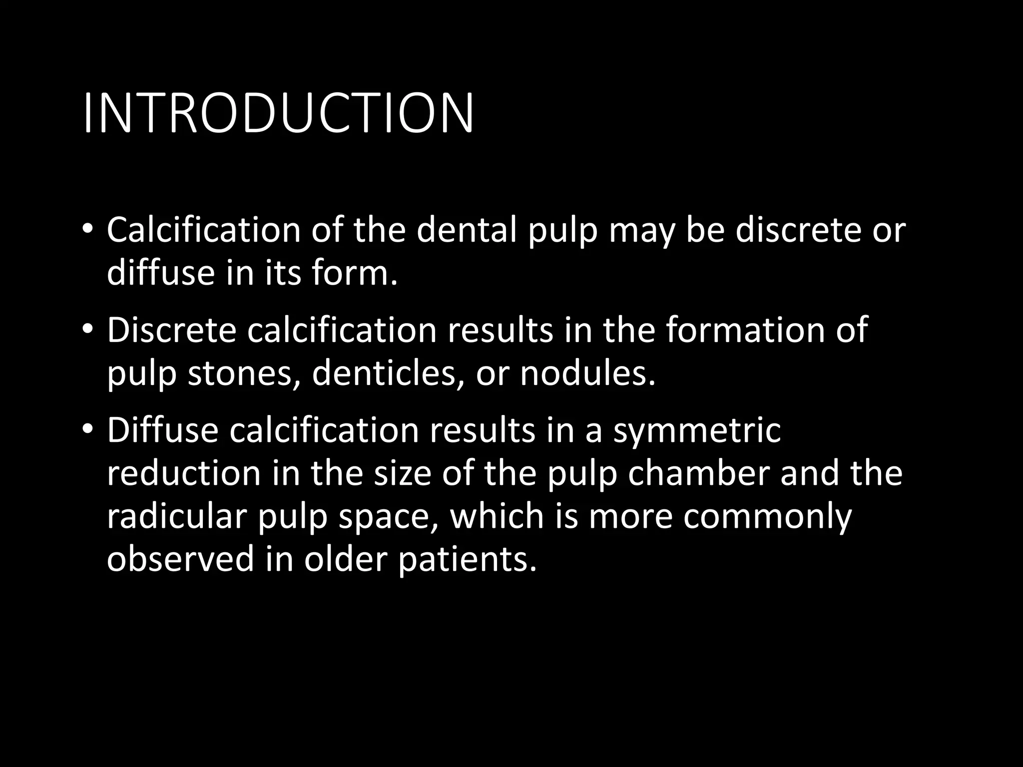 MANAGEMENT OF CALCIFIED PULP CANAL | PPTX