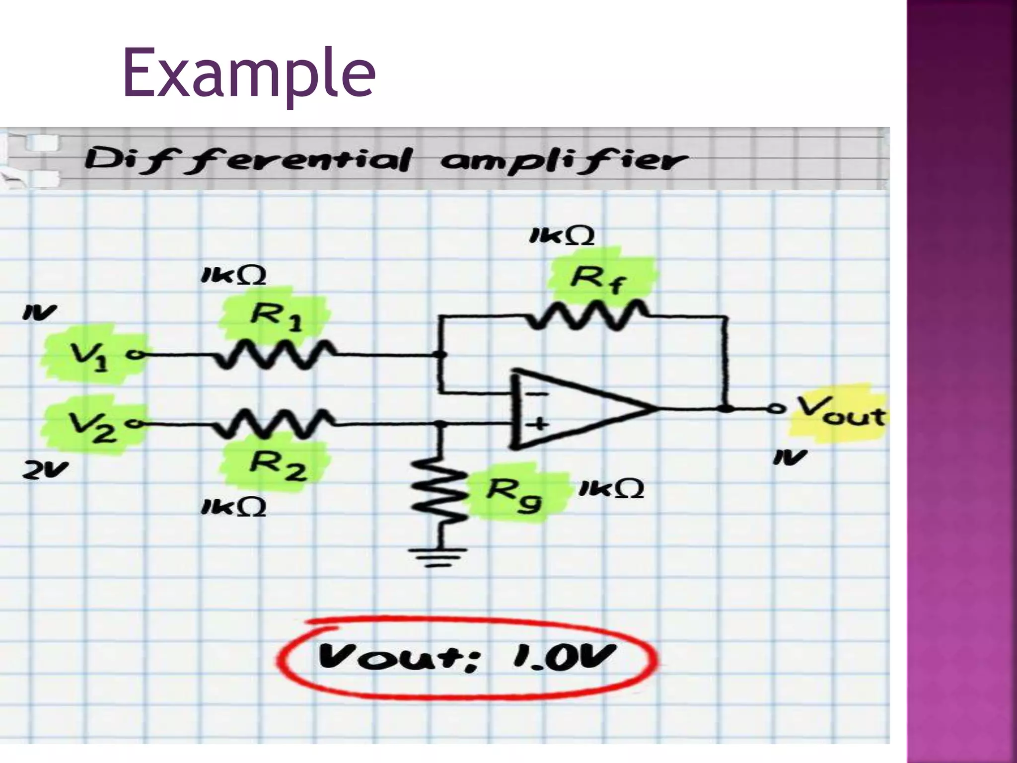 summing and differential op-amp | PPTX