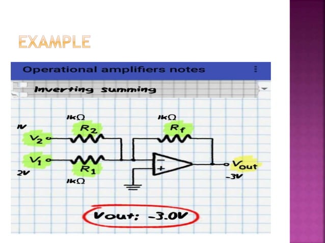 summing and differential op-amp | PPTX