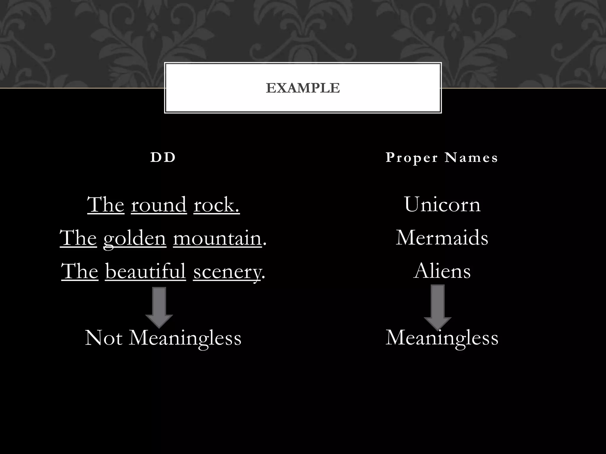Theory of definite description by Bernard Russell. Frege vs Russell | PPTX