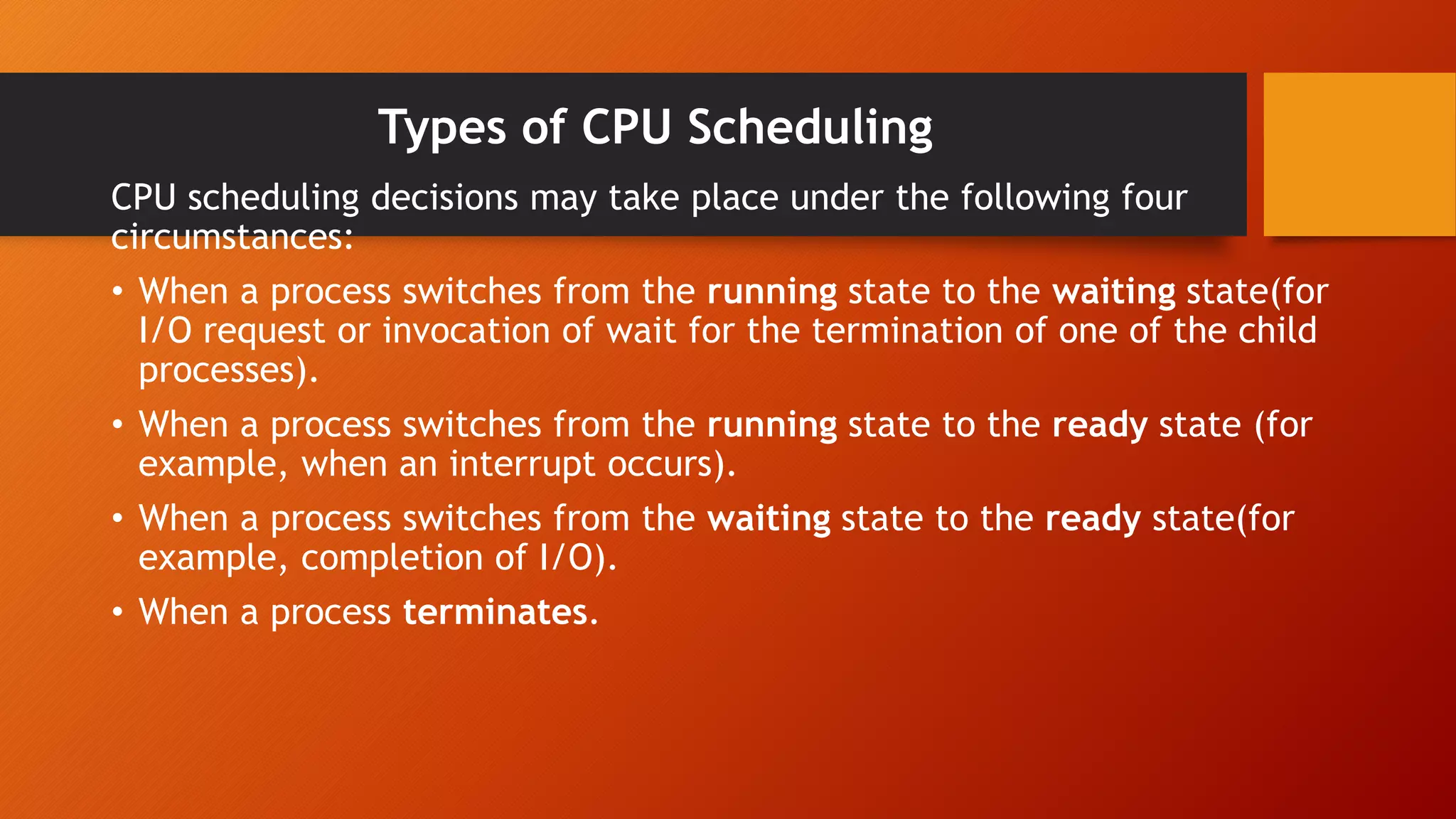 Cpu Scheduling In Os Presentation Ppt 