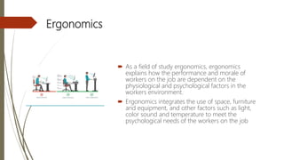 office space and ergonomics | PPT