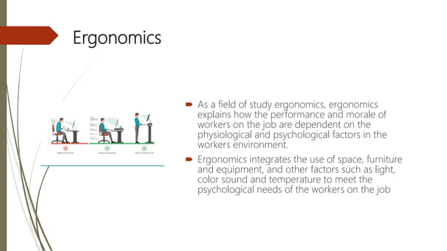 office space and ergonomics | PPT