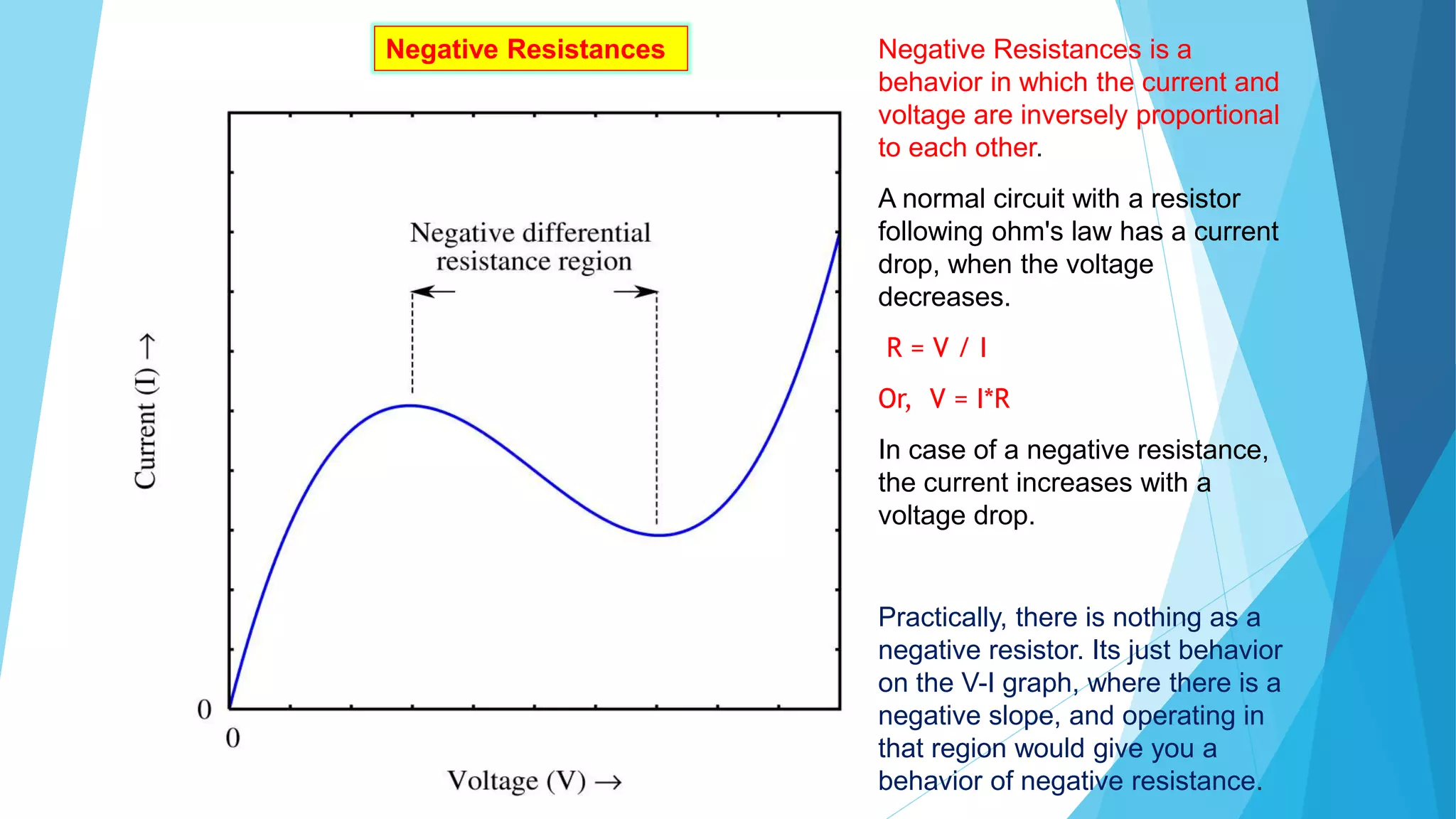 Negative Resistances ,Tunnel Diode | PPTX