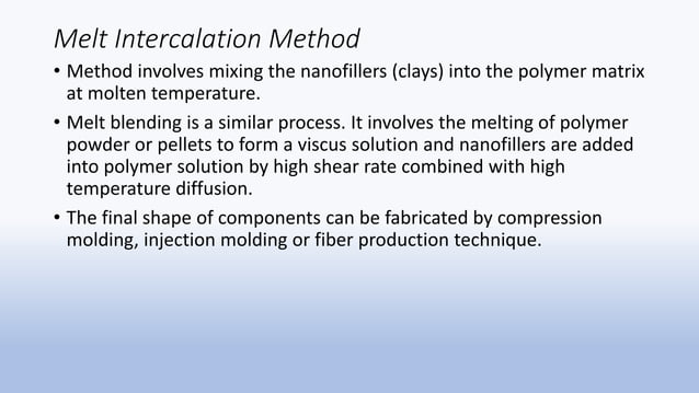 Polymer nanocomposites, nanofillers and their applications | PPTX ...