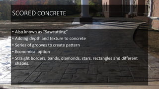 Architectural concrete | PPTX