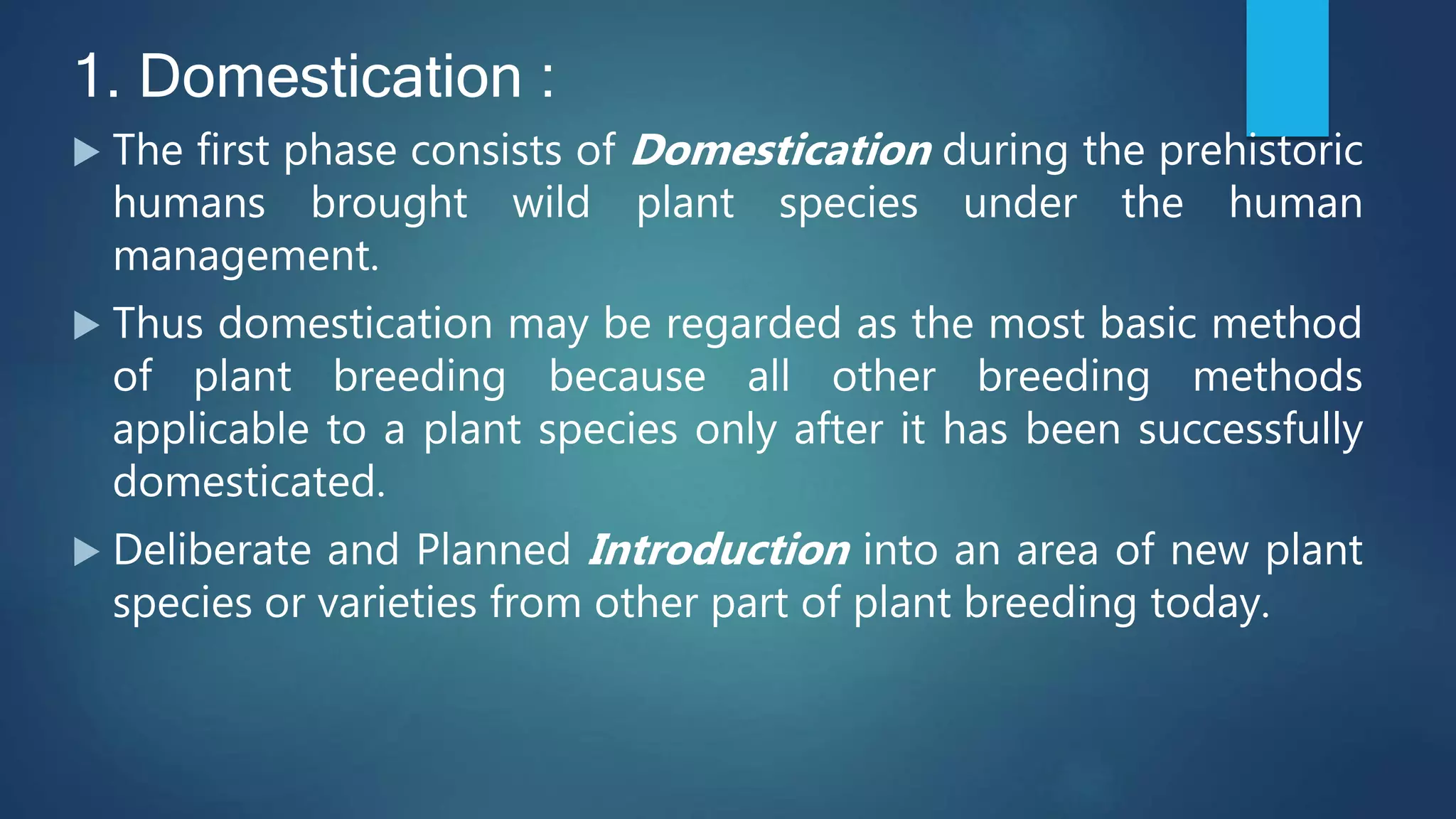 Introduction and History of Plant Breeding | Phases Evolved in Plant Breeding | Chethan ...