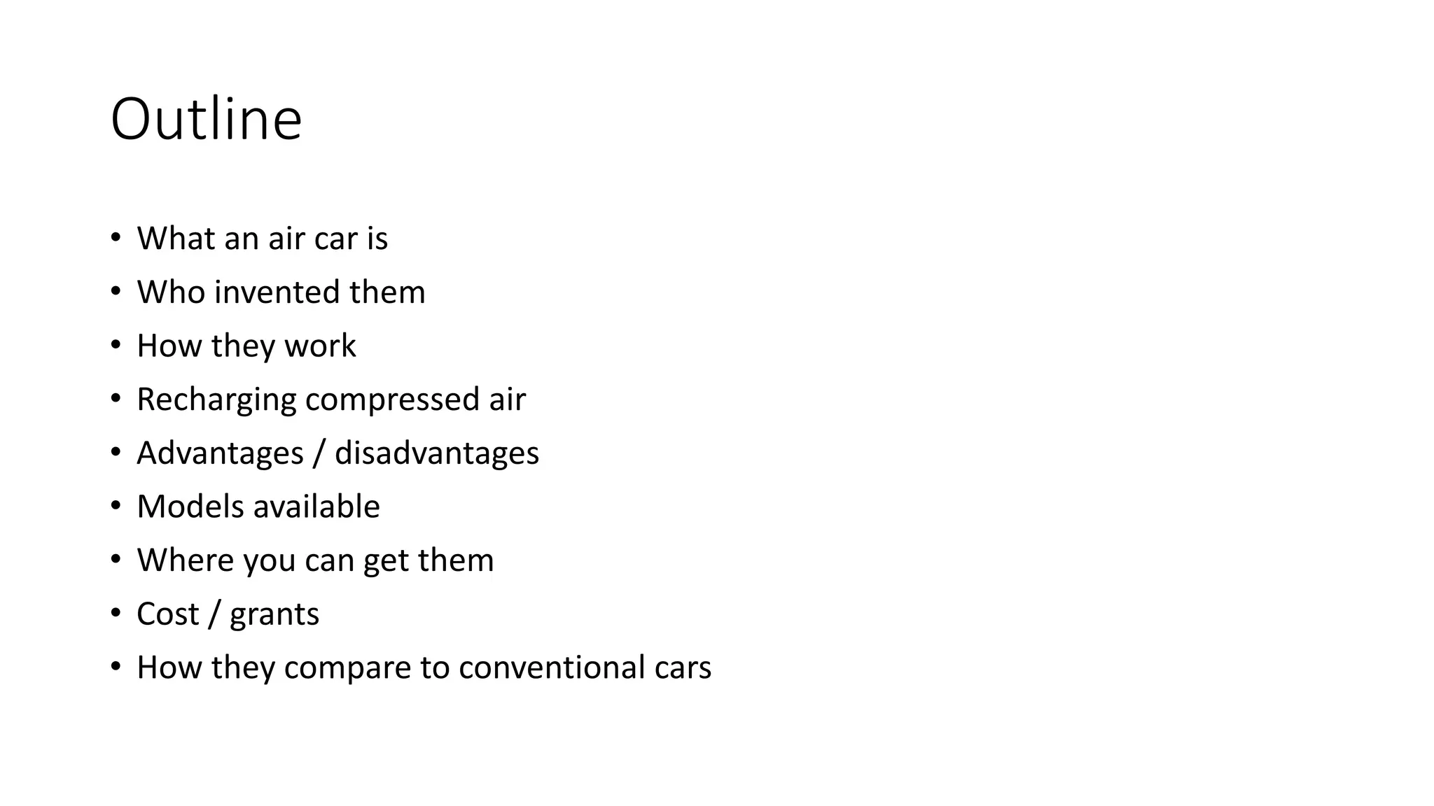 Pneumatic powered Vechicle | PPT