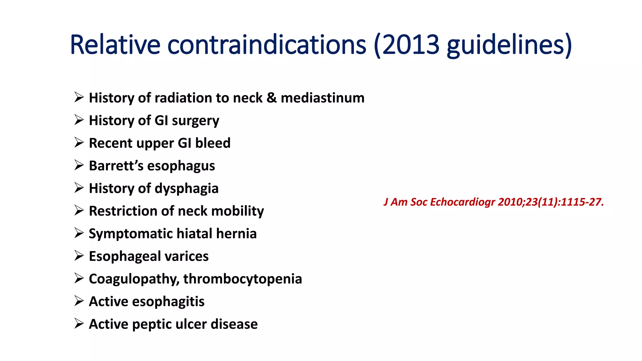 Transesophageal echocardiography complications and probe insertion ...