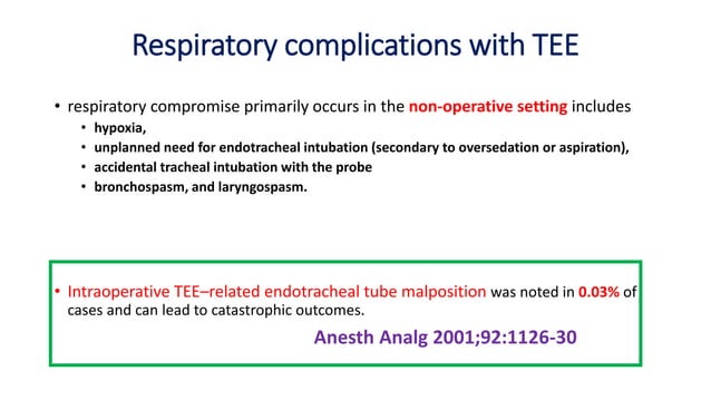 Transesophageal echocardiography complications and probe insertion ...