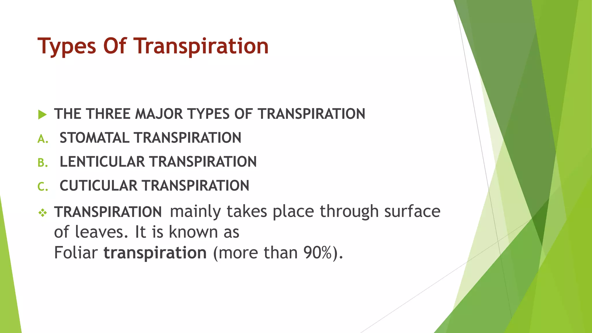 TRANSPIRATION | PPTX