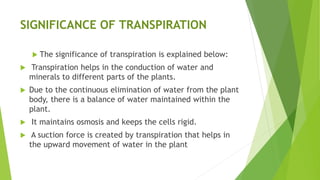 TRANSPIRATION | PPTX